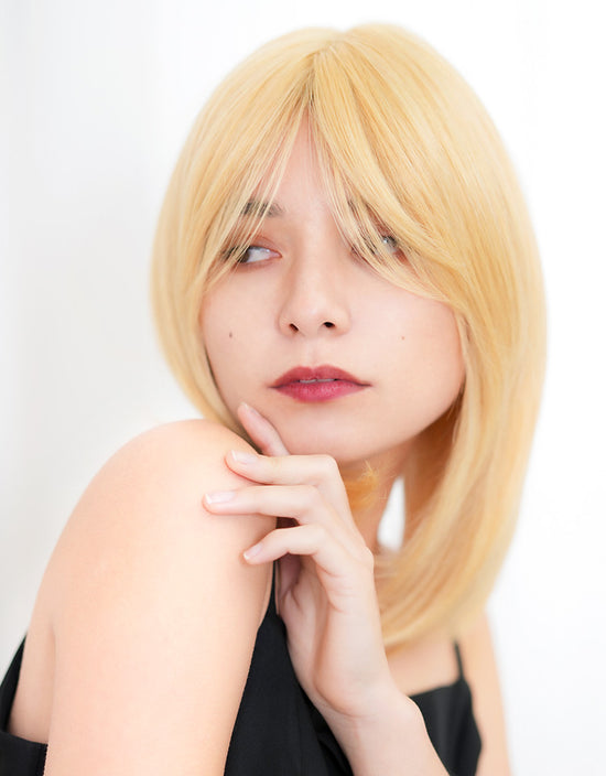 【I’s COLOR】ブロンド ベースウィッグ フルウィッグ ミディアム｜リネアストリア